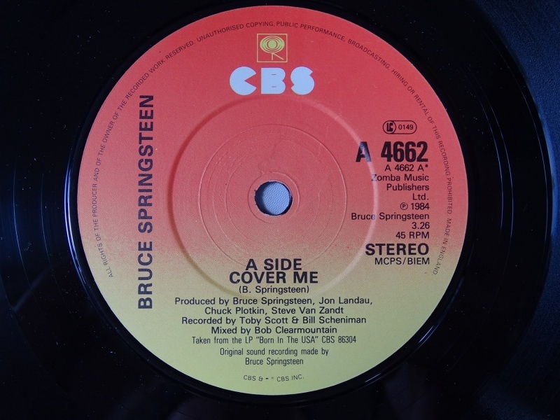 Bruce Springsteen - Cover Me (7 inch Single) - Top Hat Records